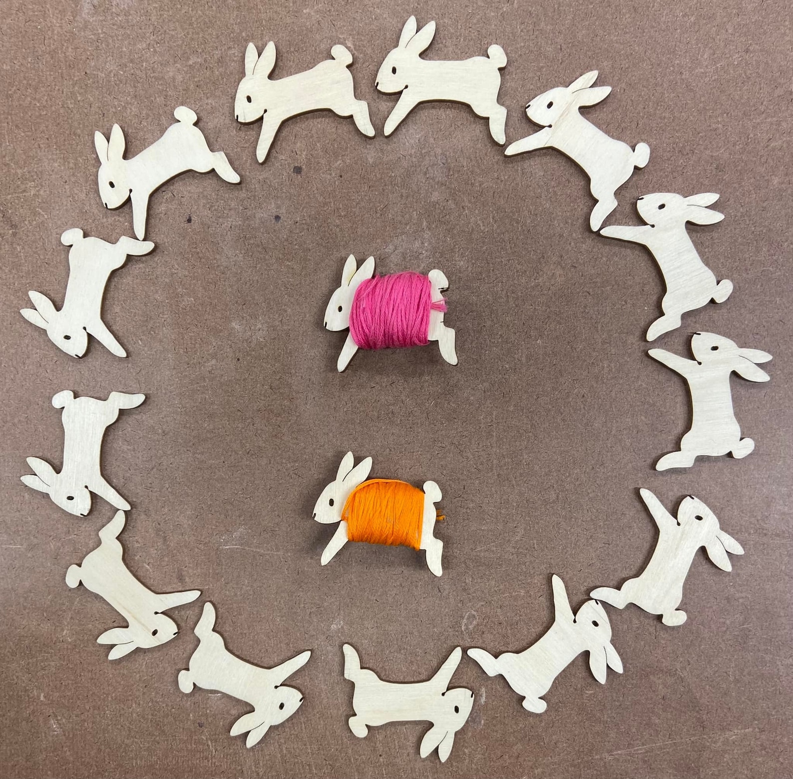 Bunny Embroidery Bobbins With Case. SVG Files to Use With | Etsy