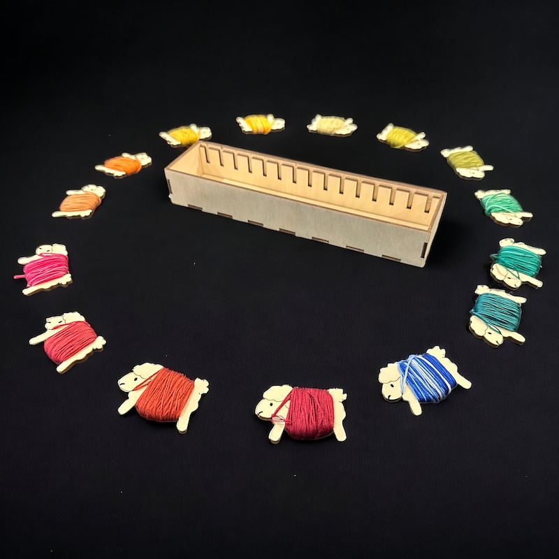 Sheep Embroidery Box - Etsy UK