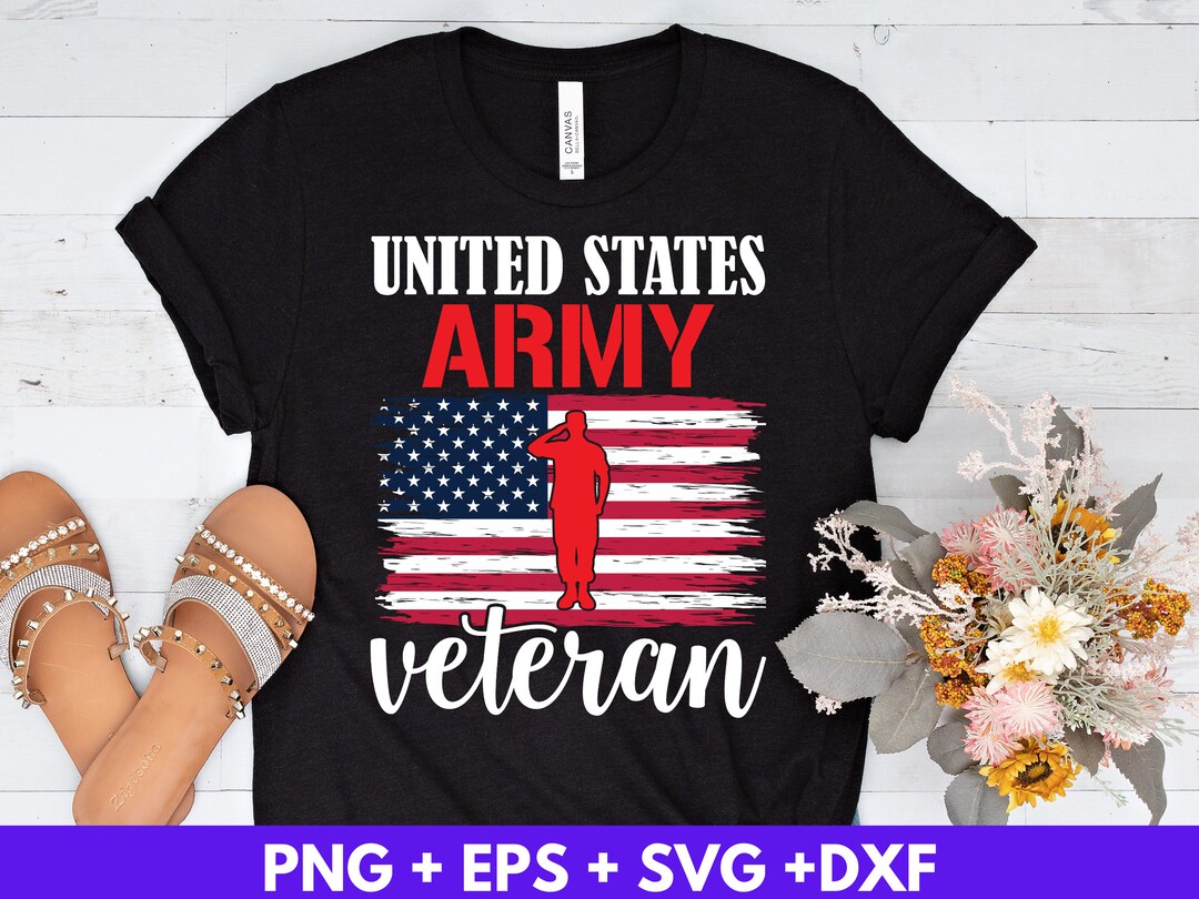 United States Army Veteran Design Svg Eps Png Dxf Digital Download ...