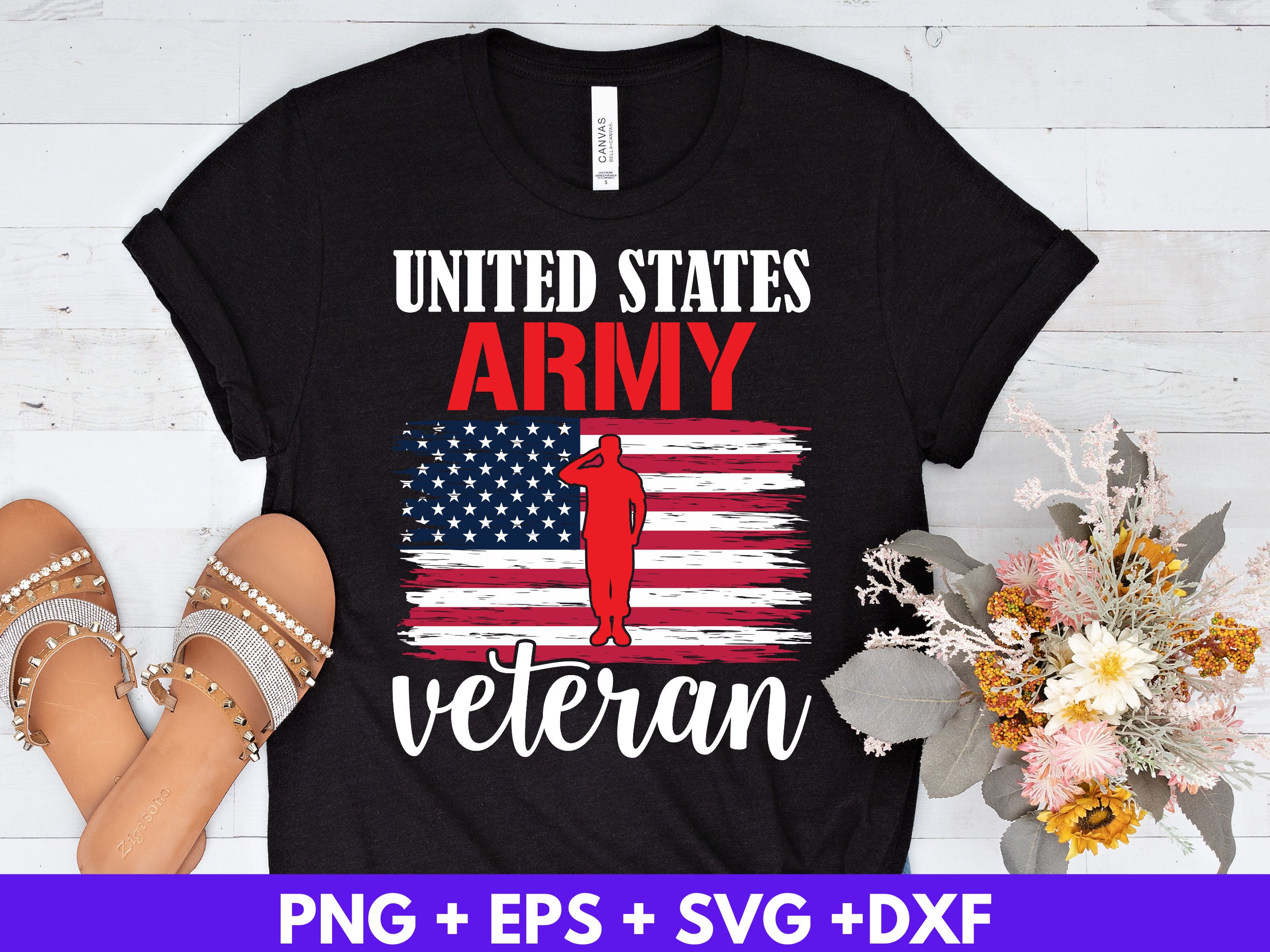 United States Army Veteran Design Svg Eps Png Dxf Digital Download ...