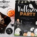 Halloween Party Invitation Ghost, Graveyard, Kids ,editable Using Corjl ...