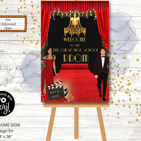 Old Hollywood Welcome Sign - Etsy