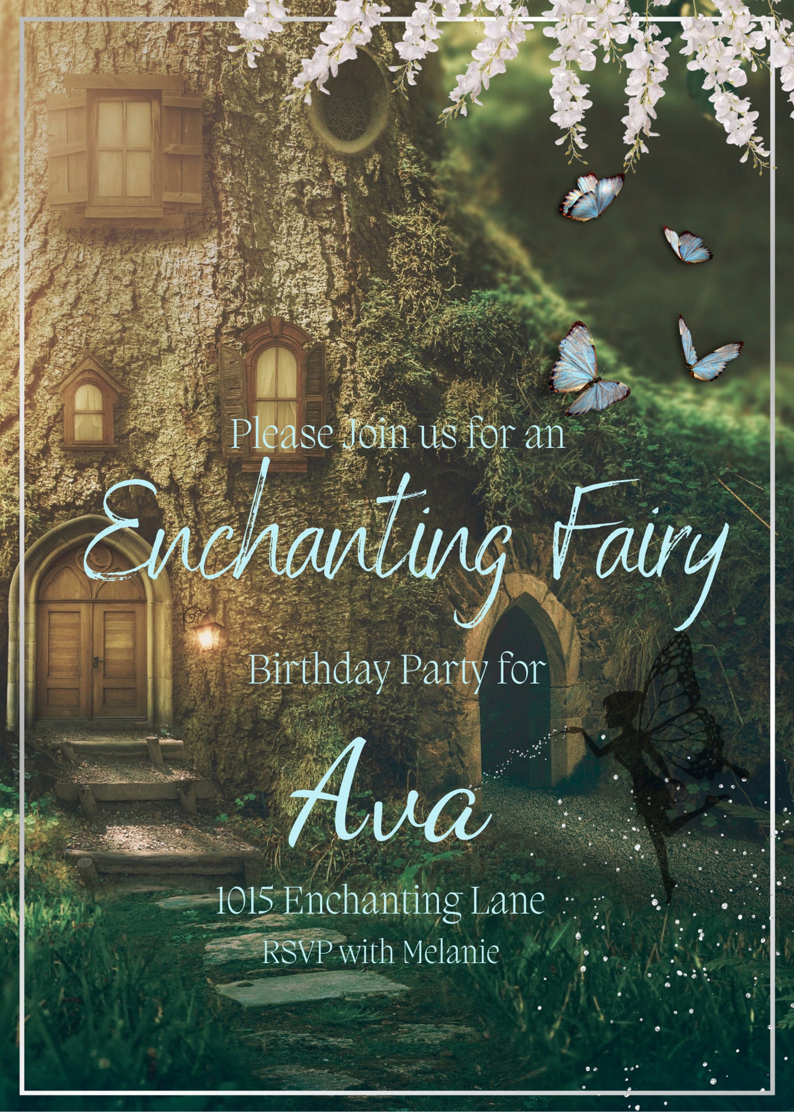 Enchanted Fairy Editable Invitation, Fairy Invitation, Pixie Party ...