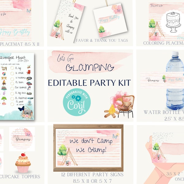 Camping Birthday Party Decorations - Etsy