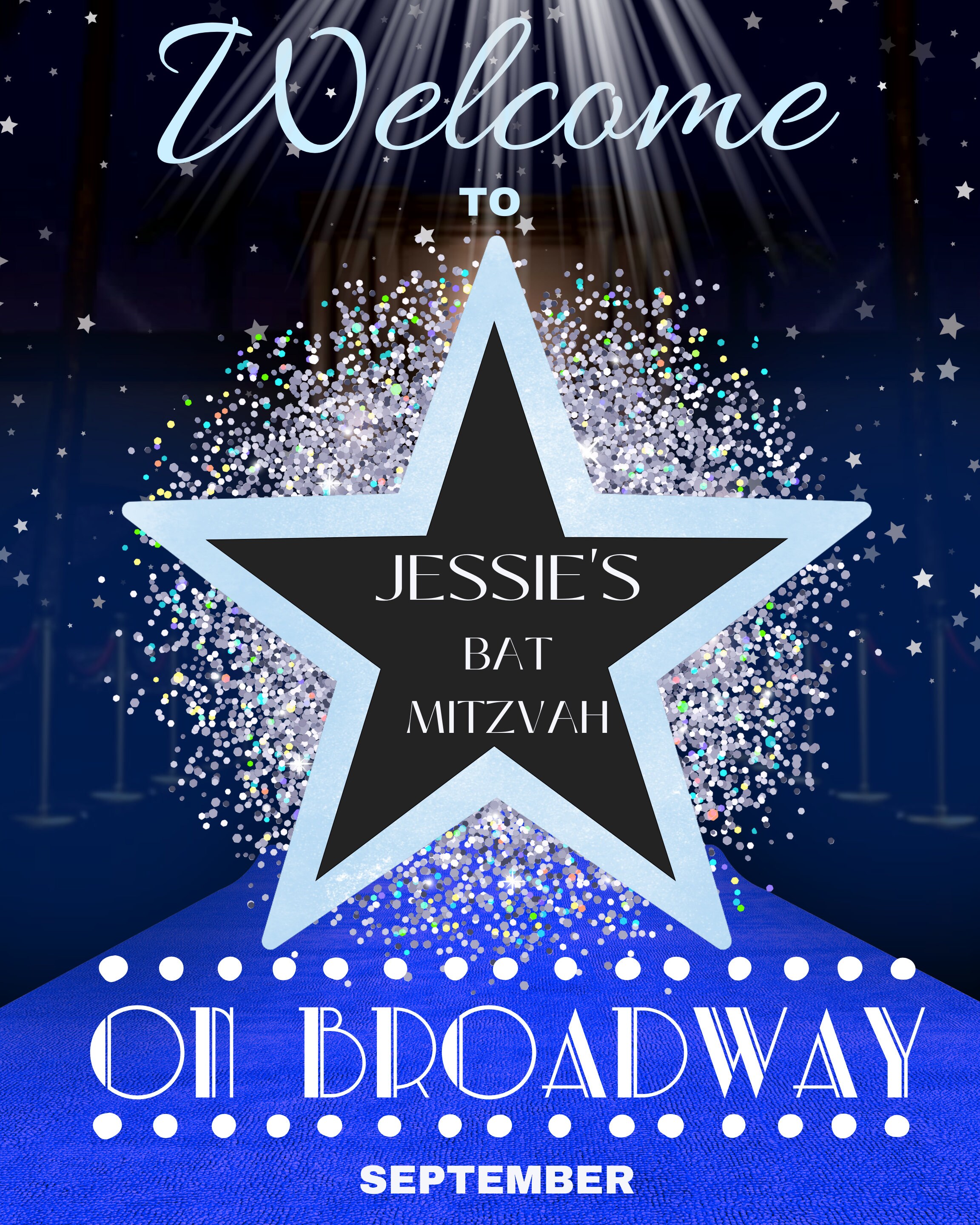 Red Carpet Dance Welcome Sign Hollywood Editable Prom - Etsy