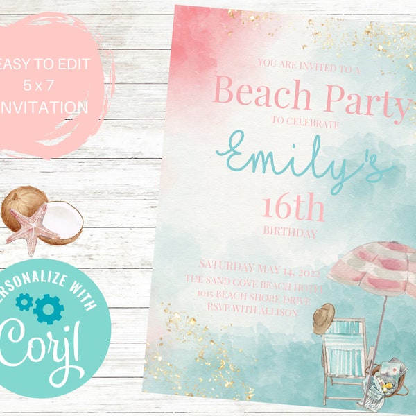 Cruise Vacation Invitation, Birthday Party, Wedding, Family Reunion ...