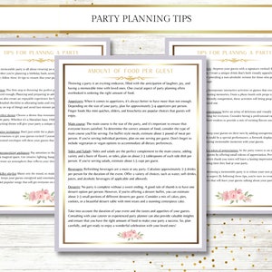 Ultimate Party Planner and Event Organizer, Printable Planner, Birthday ...