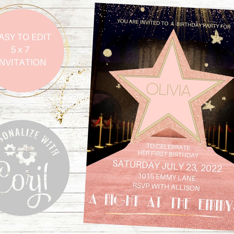 Old Hollywood Invite - Etsy