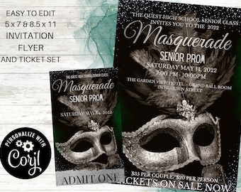 Masquerade Prom Ticket - Etsy