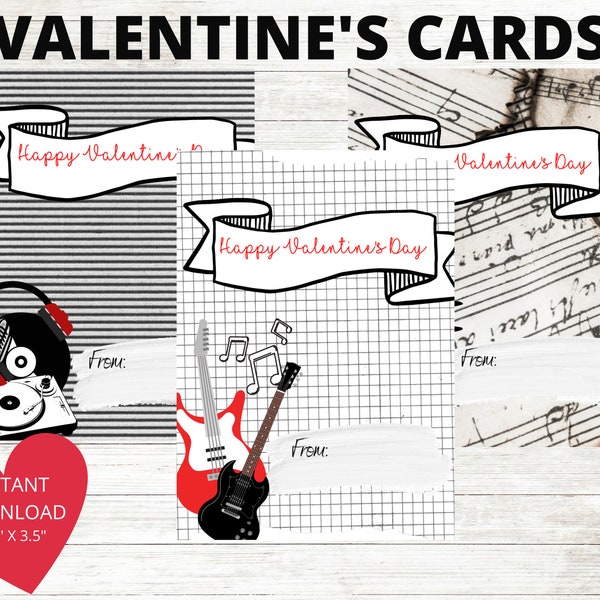 Guitar Valentine - Etsy