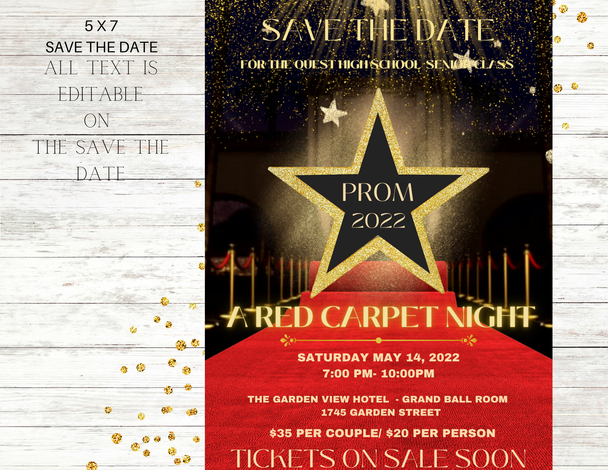 Prom Save The Date Announcements