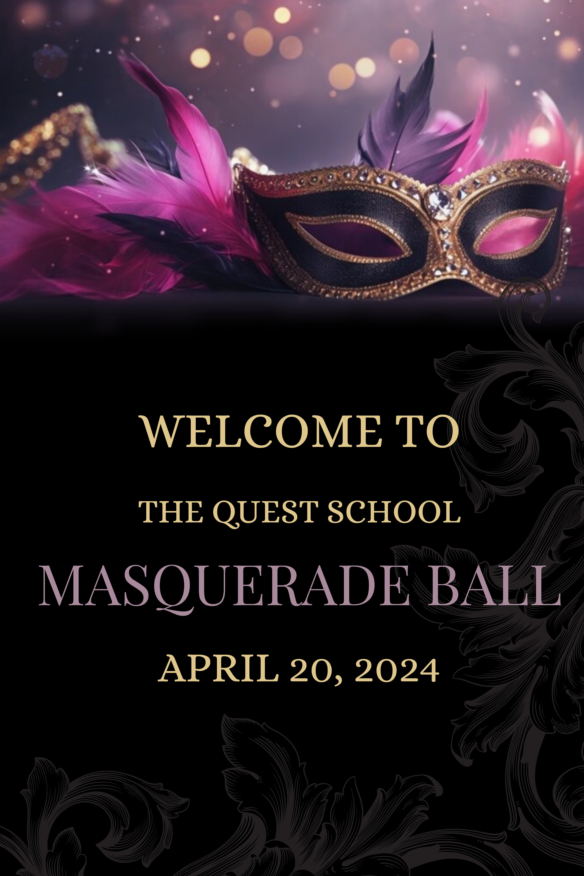 Masquerade Wedding Welcome Sign, Poster, Party, Ball, Prom ...