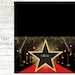 Red Carpet Dance Tent Card, Food Card, Editable, Hollywood Editable ...