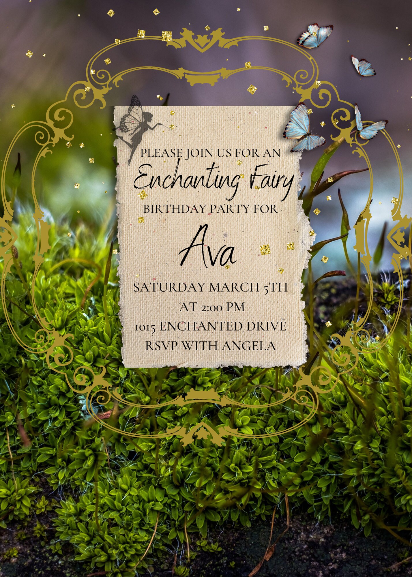 Fairy Invitation, Editable, Enchanting Fairy Invitation, Pixie Party ...