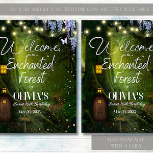 Enchanted Forest Welcome Sign, Enchanting Fairy, Prom, School Dance ...