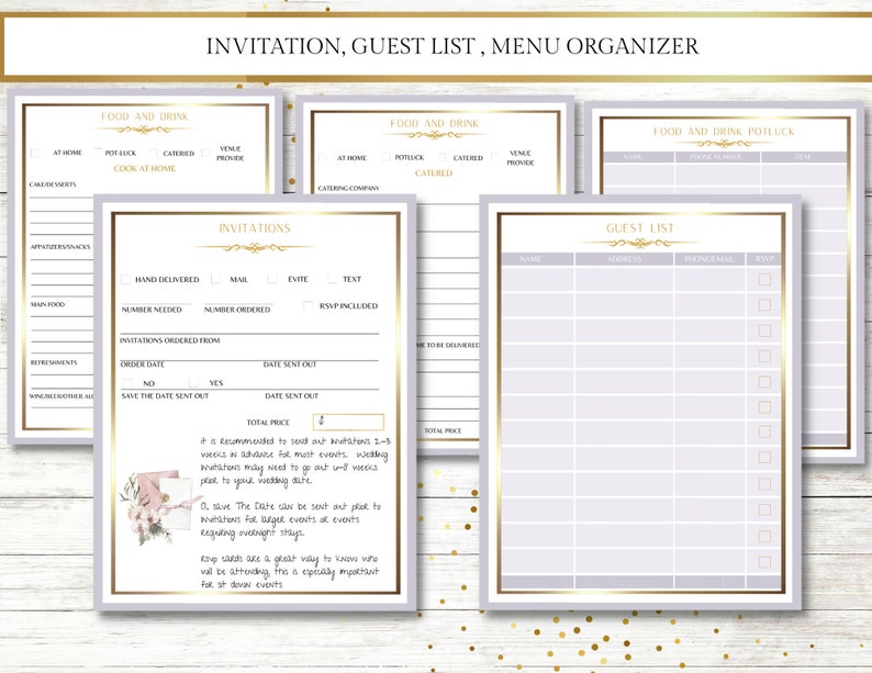 Ultimate Party Planner and Event Organizer, Printable Planner, Birthday ...