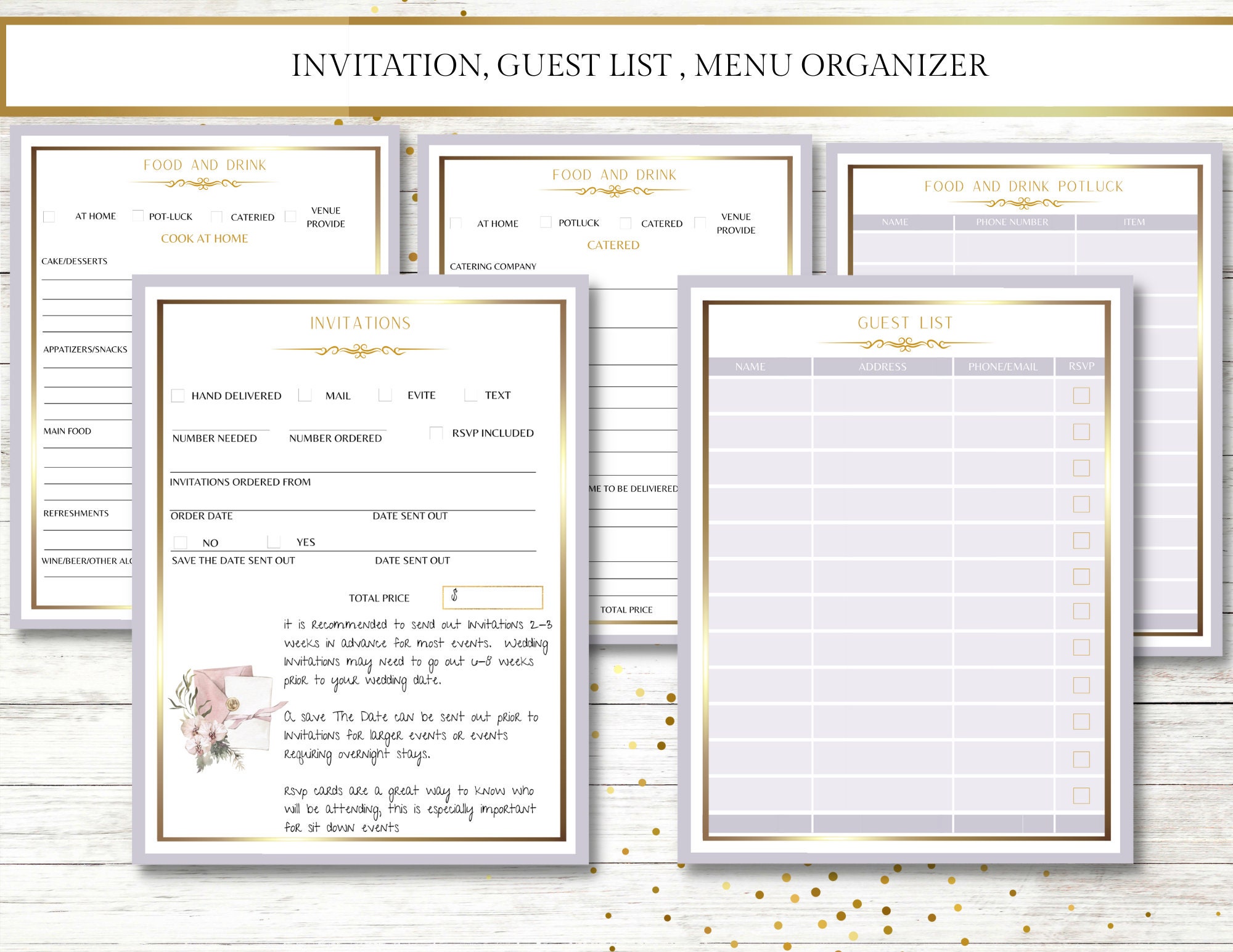 Ultimate Party Planner and Event Organizer, Printable Planner, Birthday ...