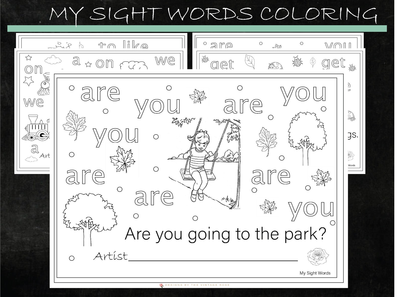 My Sight Words Coloring Activity Kids Printables Kids - Etsy