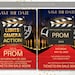 Lights Camera Action Invitation Set, Red Carpet, Hollywood, Prom ...