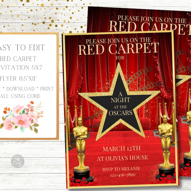 Oscar Invitation - Etsy