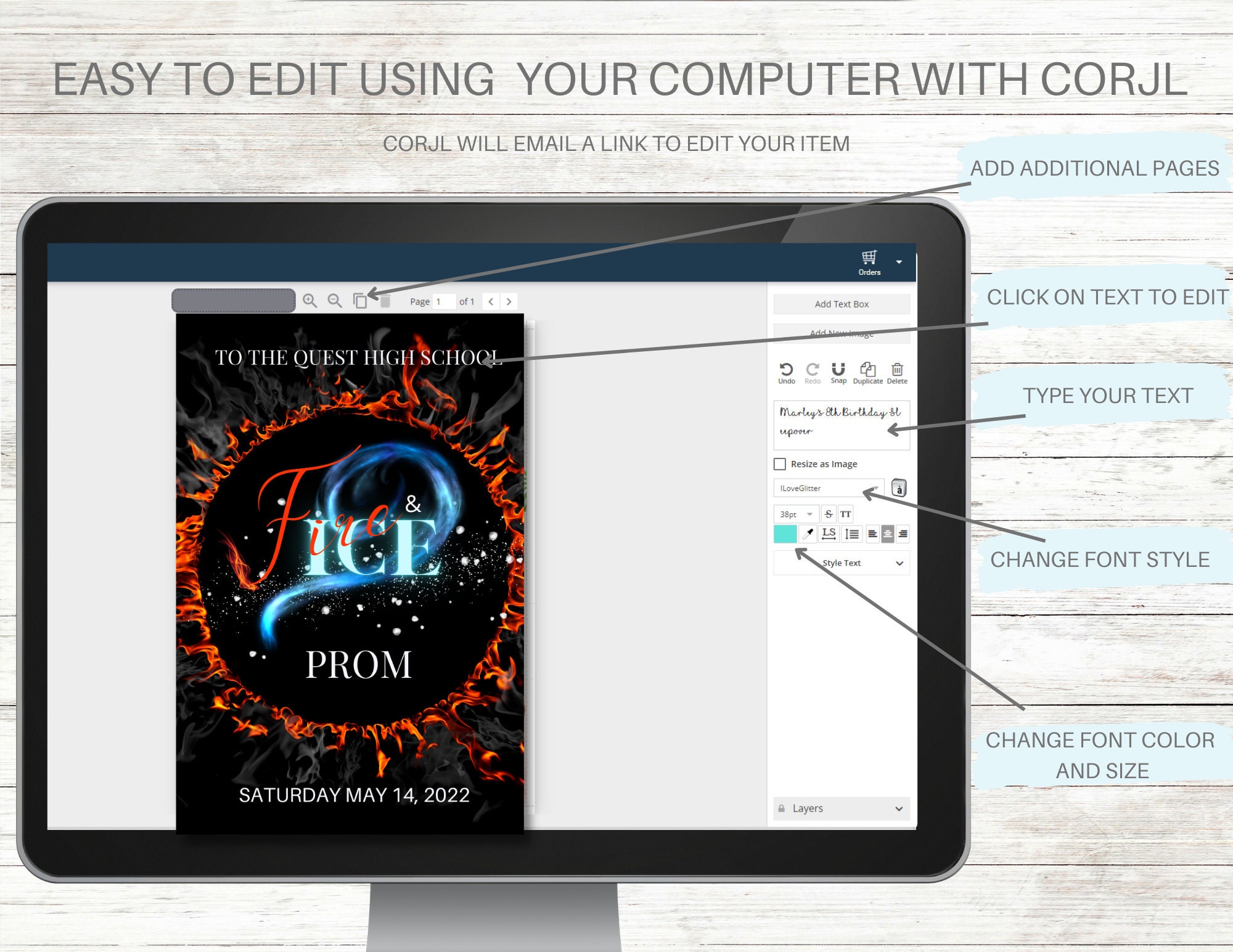 Fire and Ice Welcome Sign, Poster, School Dance, Prom, Homecoming, Ball ...