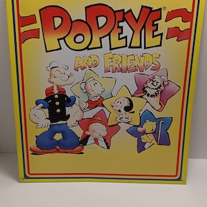 Vintage 1996 Popeye Metal Tin Sign - Vintage Signs - Character Signs ...