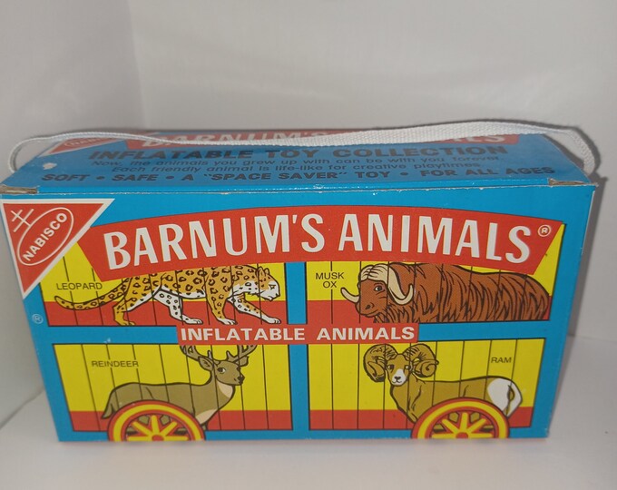 Barnum's Animal Crackers Inflatable Giraffe Toy - Vintage Animals ...