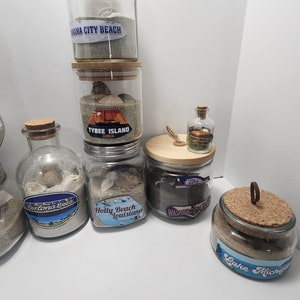 Beach Sand Jars From Around the United States - Traveling Gift - Travel ...