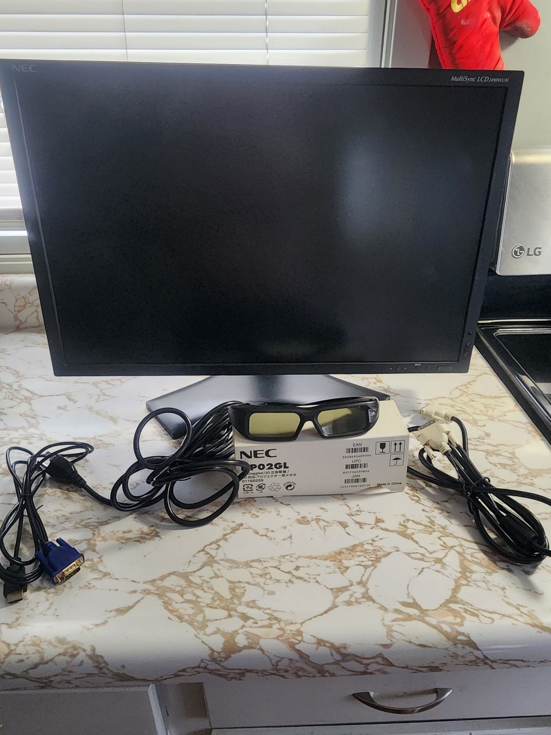 NEC Widescreon 24 Inch Monitor With 3D Glasses - 3D Glasses - NEC ...