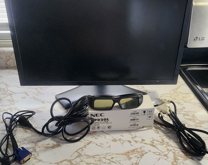 NEC Widescreon 24 Inch Monitor With 3D Glasses - 3D Glasses - NEC ...