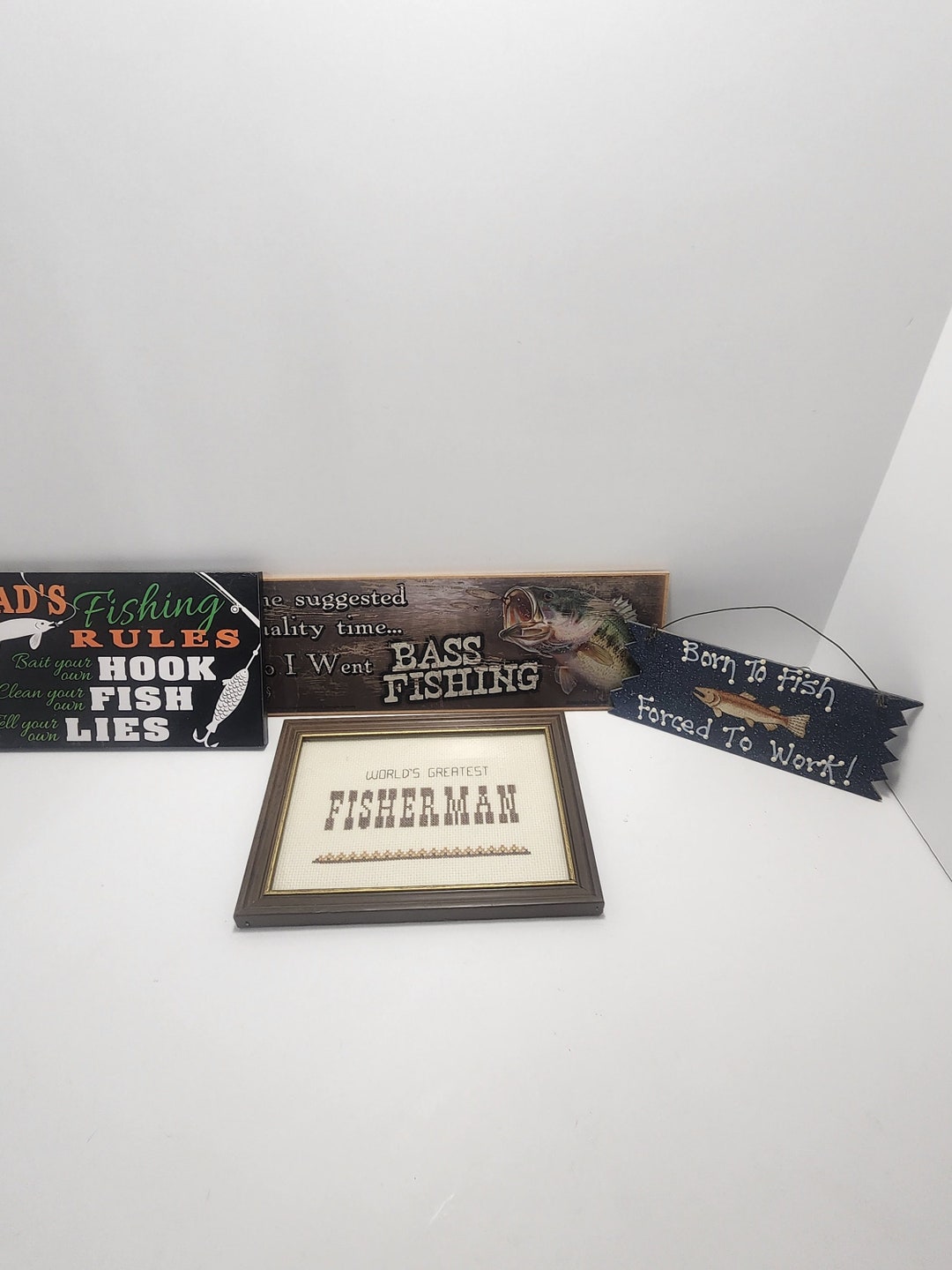Fishing Wall Hanging Signs - Fishing - Fisherman - Fish - Signs - Wall ...