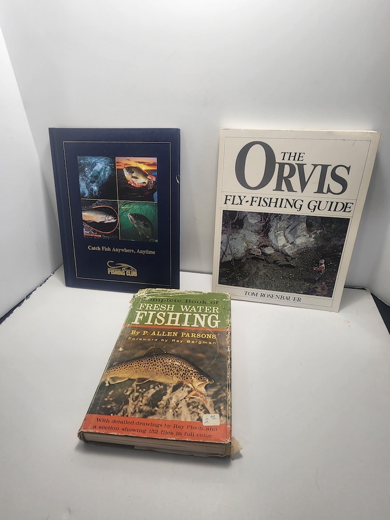 Fishing Books Vintage Lot of 3 - Fisherman - Fishing - Giff for ...
