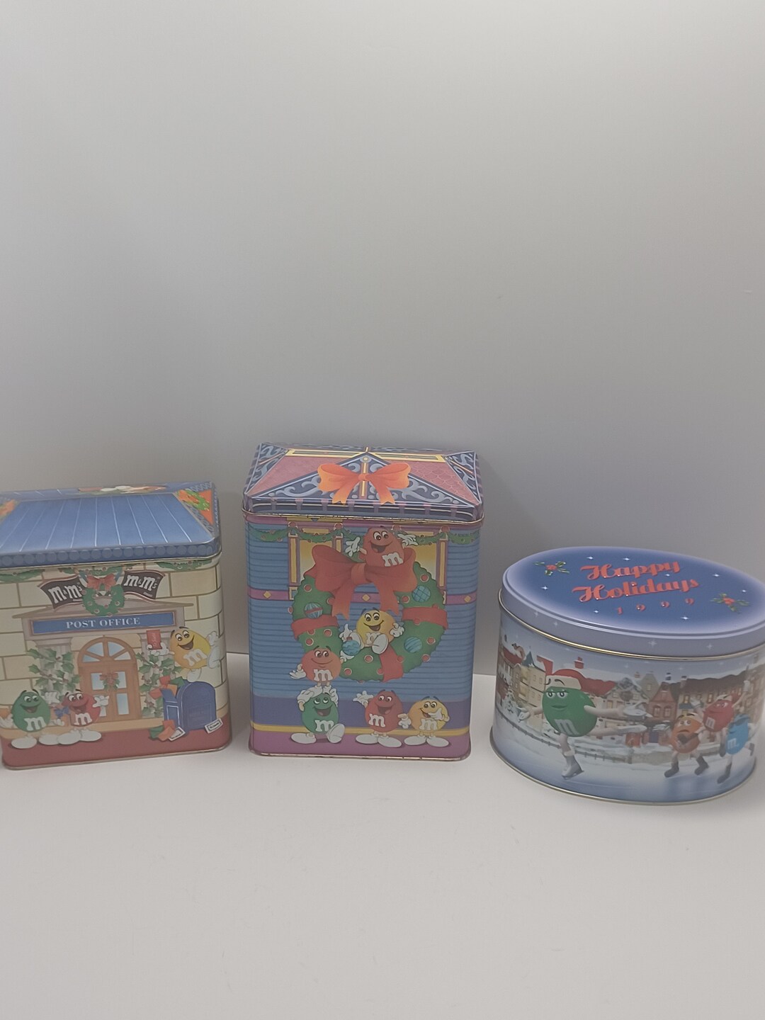 M&ms Tins Vintage Candy Tins Vintage Christmas Tins Mms Candy Vintage ...