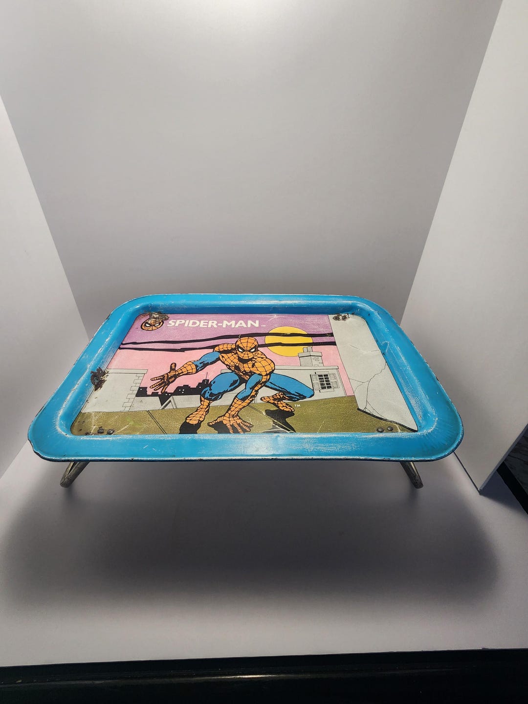 1979 Marvel Spiderman TV Food Tray - Trays - Serving Tray - Food Tray ...