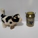 Vintage 1980s Iwaya Roly Poly Dairy Cow - Dairy Cows - Milk Glass ...