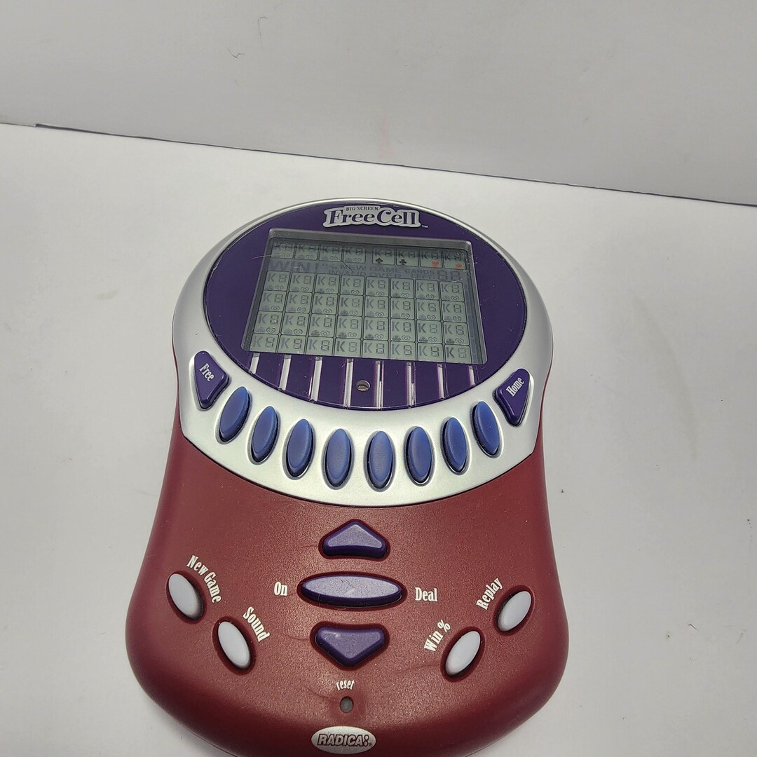 Radica 1990's Freecell Solitaire Handheld Electronic Pocket Game ...