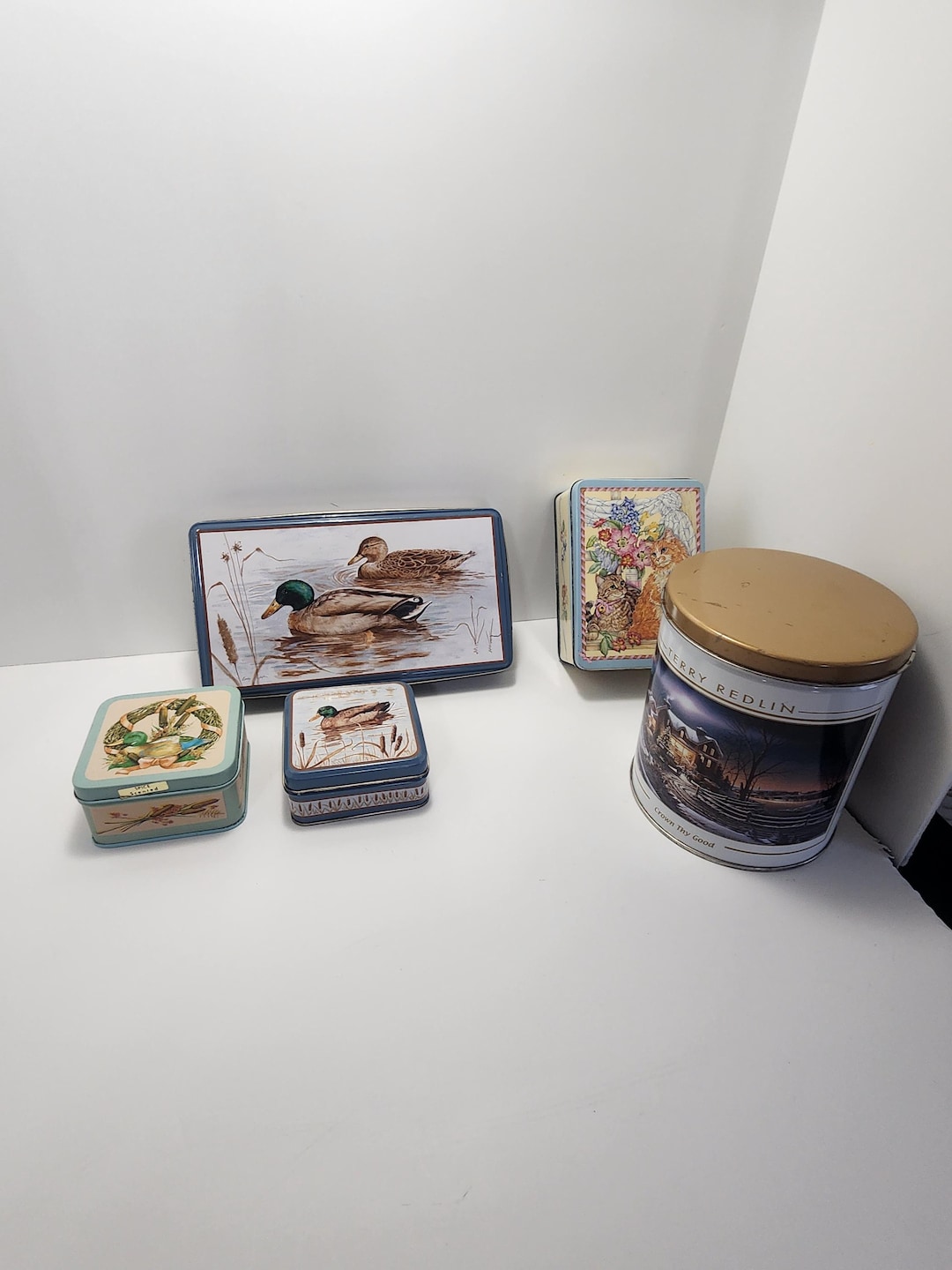 Collectable Vintage Tins - Tins - Ducks - Mallard Duck - Duck Tin ...