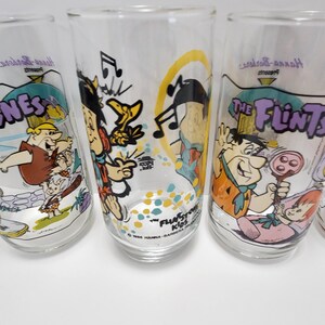 Flintstones 1991 Hardee's Character Glasses the First 30 Years - Hardee ...
