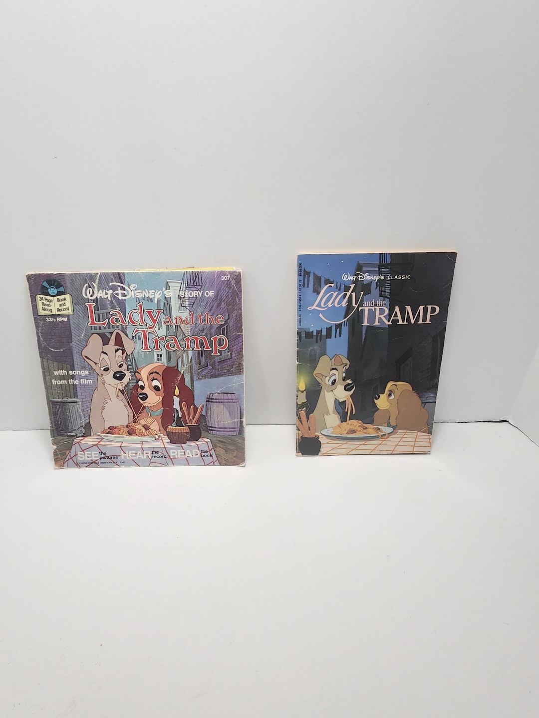 1980s Lady and the Tramp Children's Books Lot of 2 - Lady and the Tramp ...