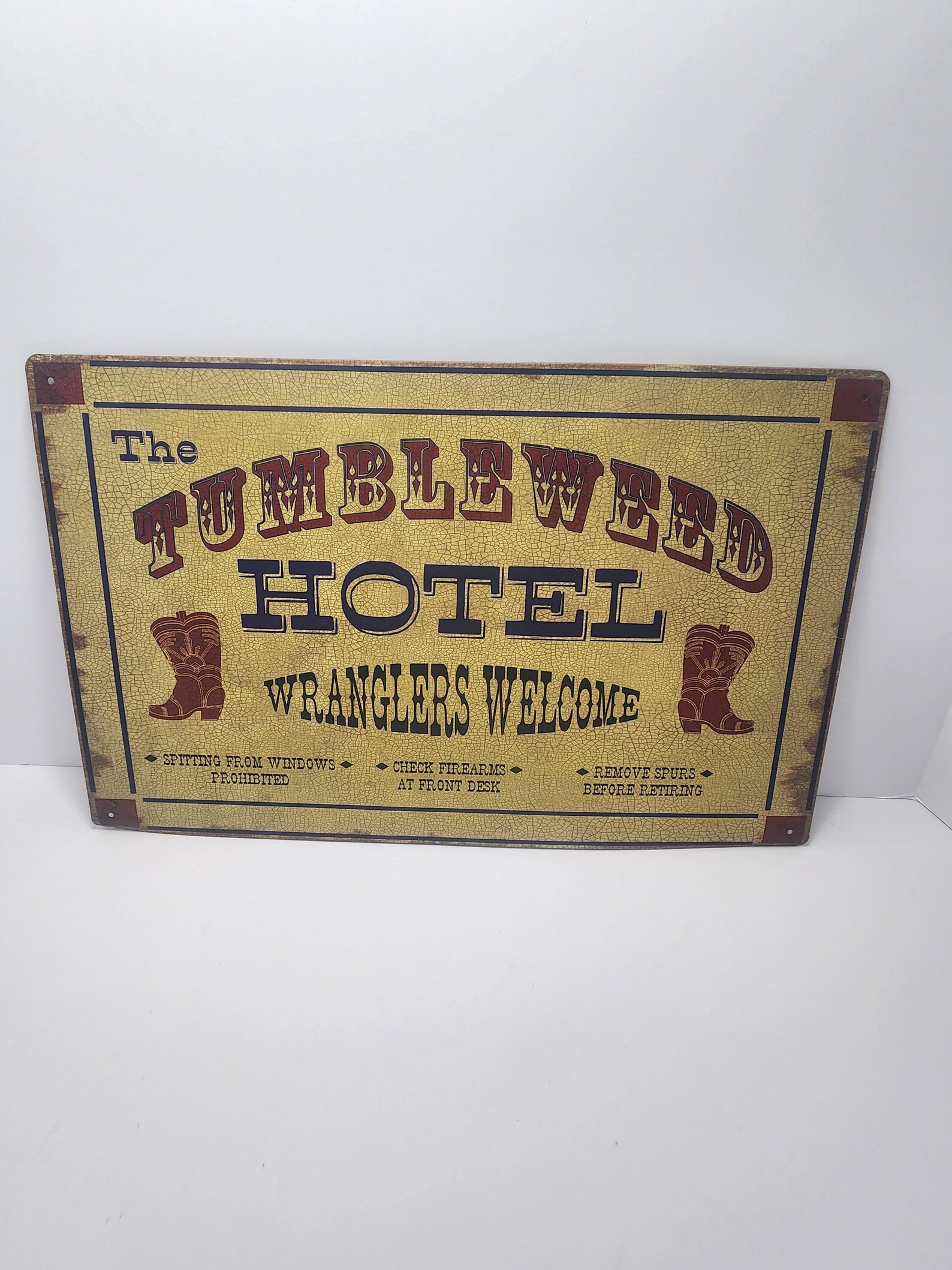 The Tumbleweed Hotel Vintage Decor Sign - Signs - Hotels - Western ...