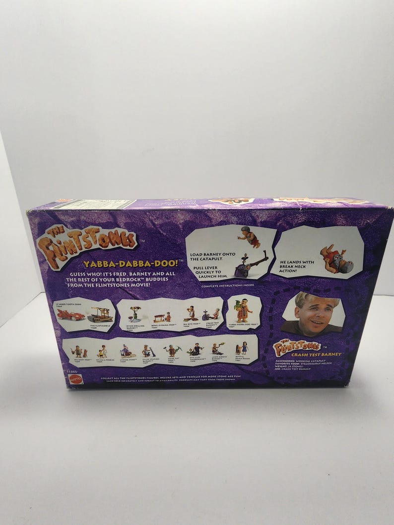 Flintstones Crash Test Barney 1993 Action Figure SEALED - Flintstones ...