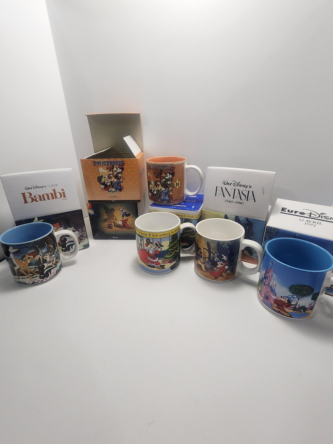 Disney Vintage 1980s 1990s Mugs With Box Great Details - Etsy