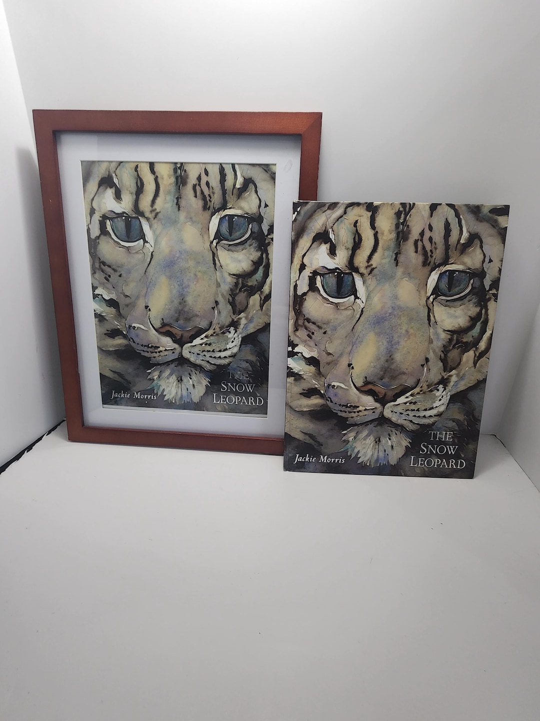 The Snow Leopard by Jackie Morris With Framed Photo Art & Book ...