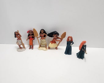Disney Moana and Brave Figurines Brave Brave Toys Brave Figures Moana Moana Toys Disney Toys Disney Princess Etsy Canada