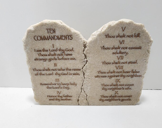 Ten Commandments Decorative Rock Stand - Religious - Religion - Church ...