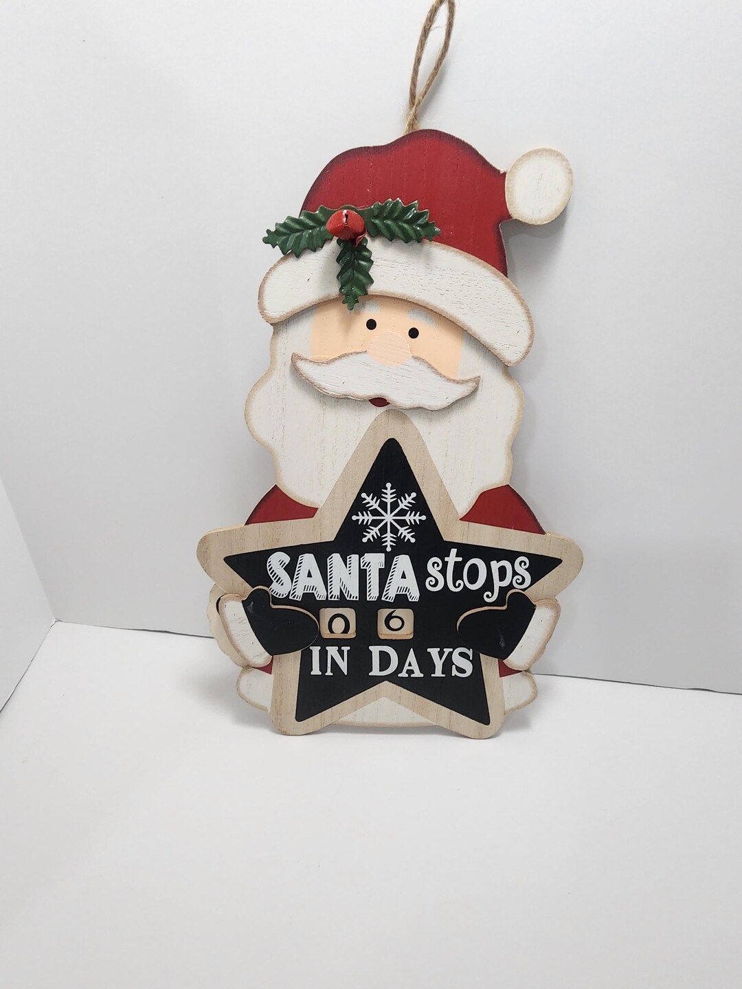 Santa Hanging Countdown Sign - Santa - Santa Claus - Santa Countdown ...