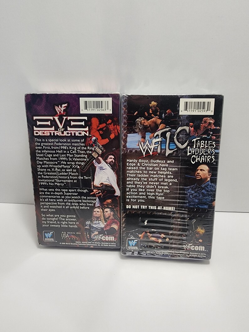 Vintage WWF Vhs Tapes New in Package Wwf WWE Wrestling - Etsy