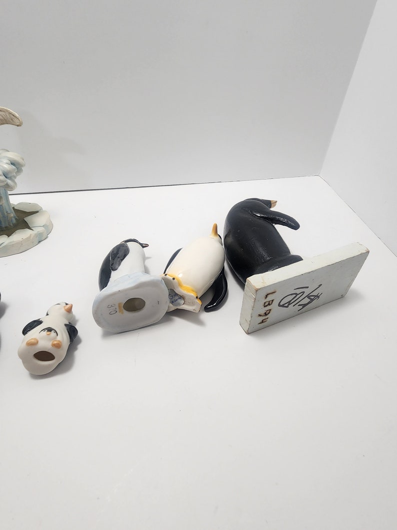 Penguin Vintage Figures - Ceramic Penguins - Animal Figurines - Penguin ...