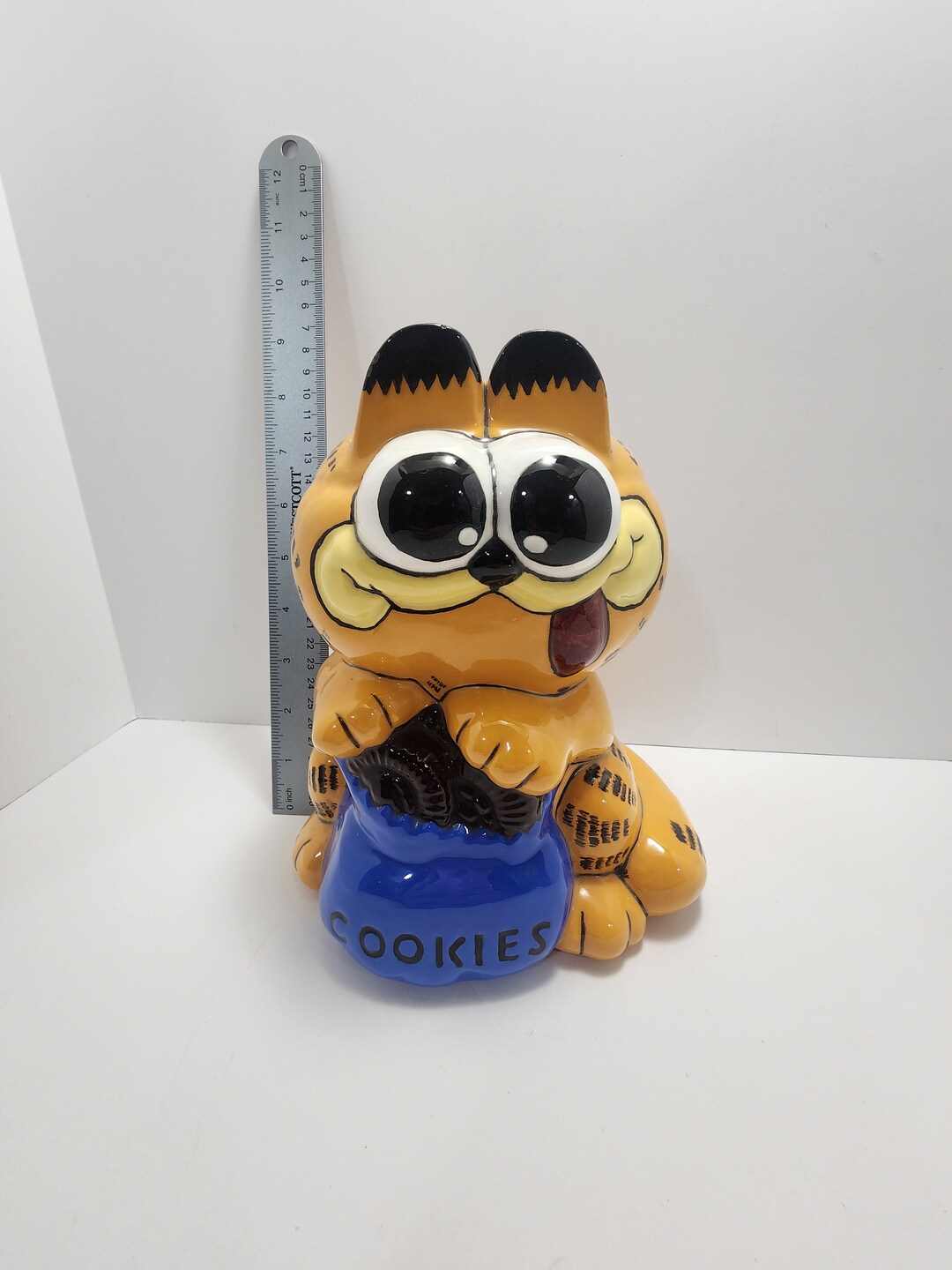 Garfield 1980s Ceramic Cookies Collectable Coin Bank - Garfield ...
