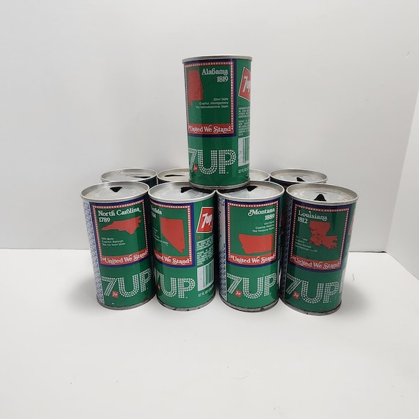 Vintage 7 up Cans - Etsy